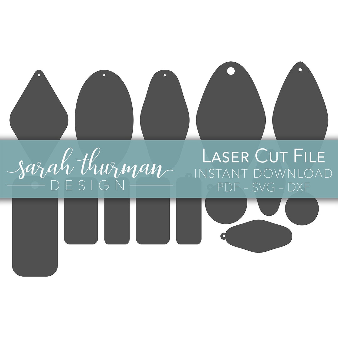 Keychain Templates | Commercial License | Glowforge Cut File | Laser ...