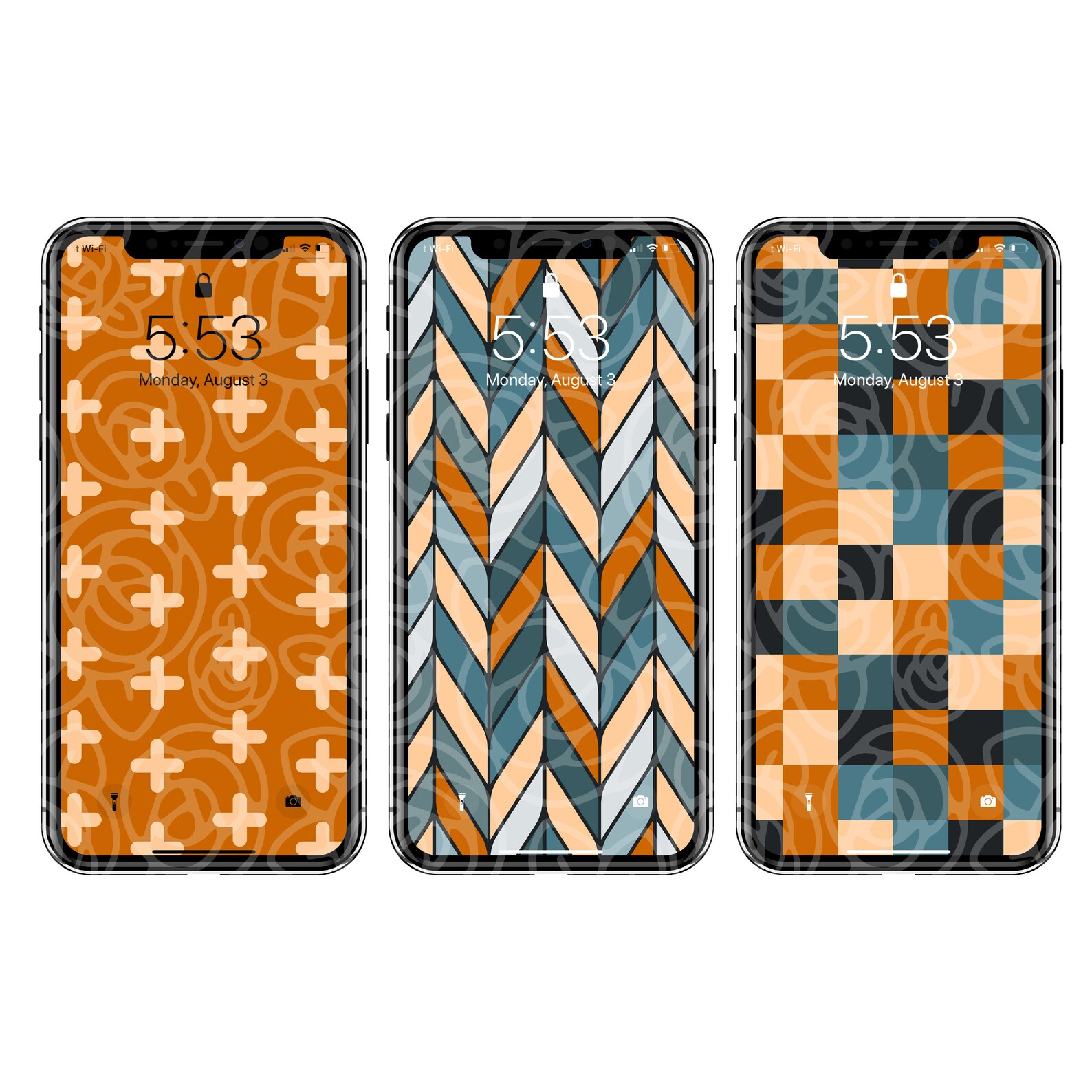 Aesthetic Fox Phone Wallpaper Pack Seamless Patterns - Etsy