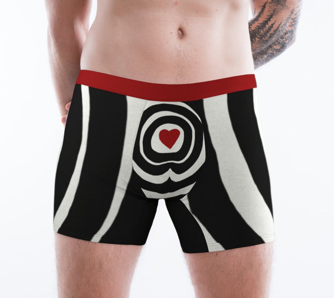 Valentines Day Love Undies - Heart Print Bullseye Valentines Boxers for ...