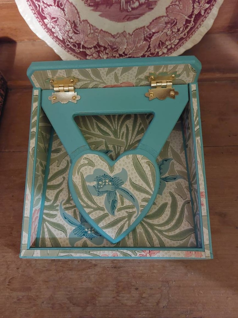 William Morris Larkspur Napkin Holder Serviette Dispenser Duck Egg Blue ...