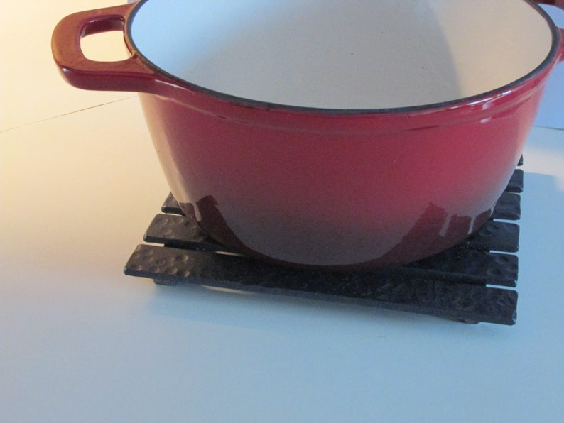 Wrought Iron Trivet hand Forged Decor - Etsy