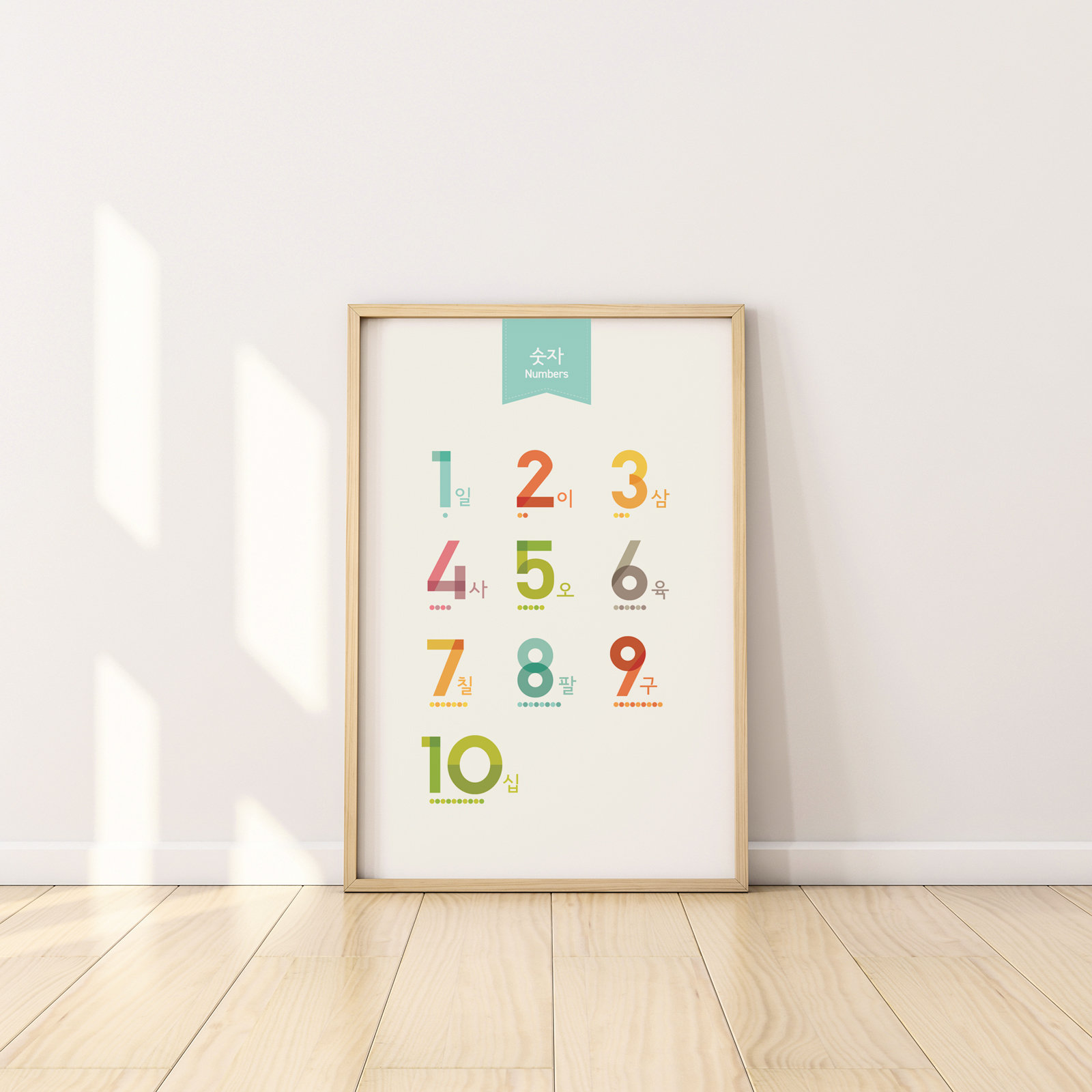 11x17 Korean Alphabet and Number Posters • Hagul Poster • Hanguel ...