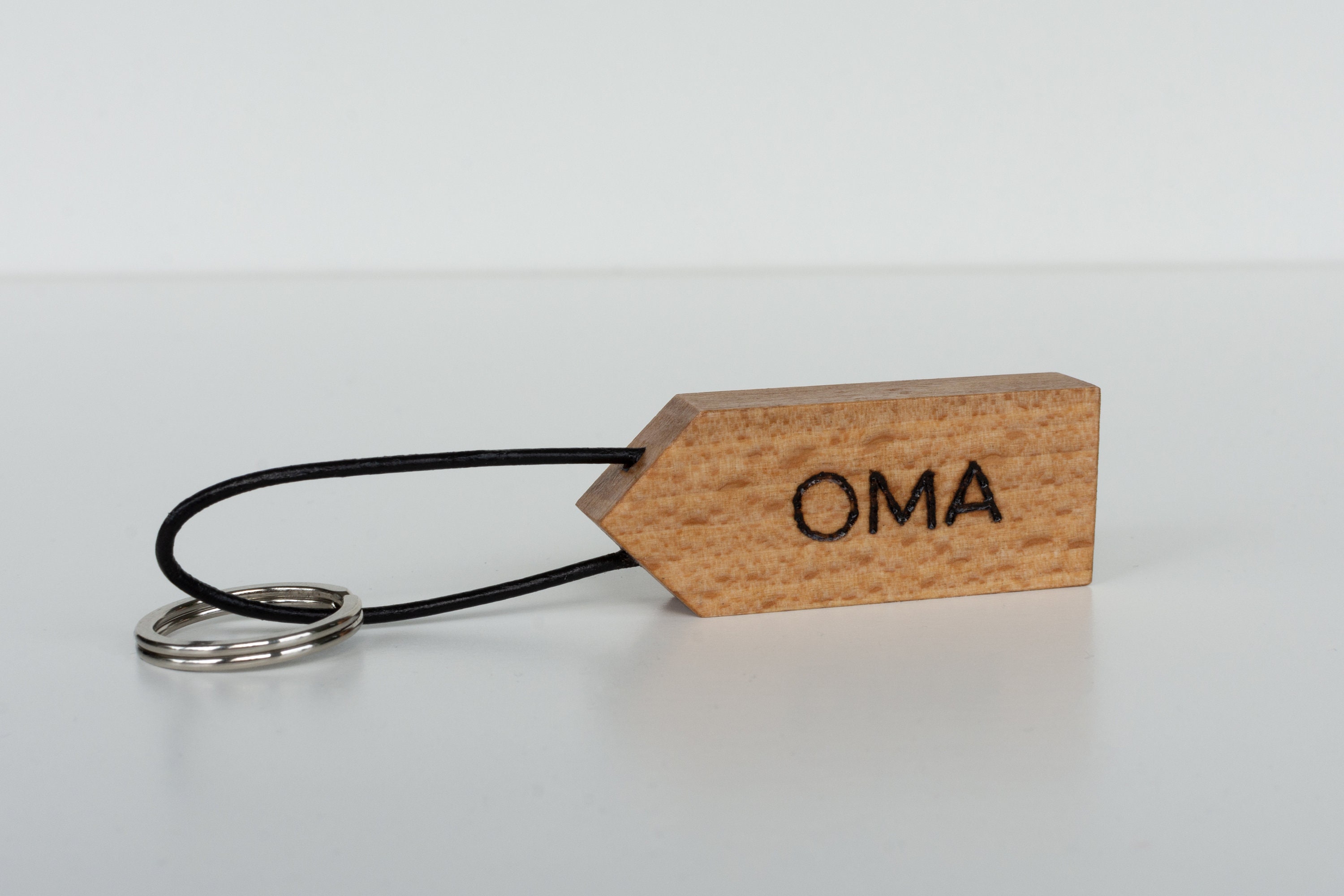 Customizable handmade wooden keychain | Etsy