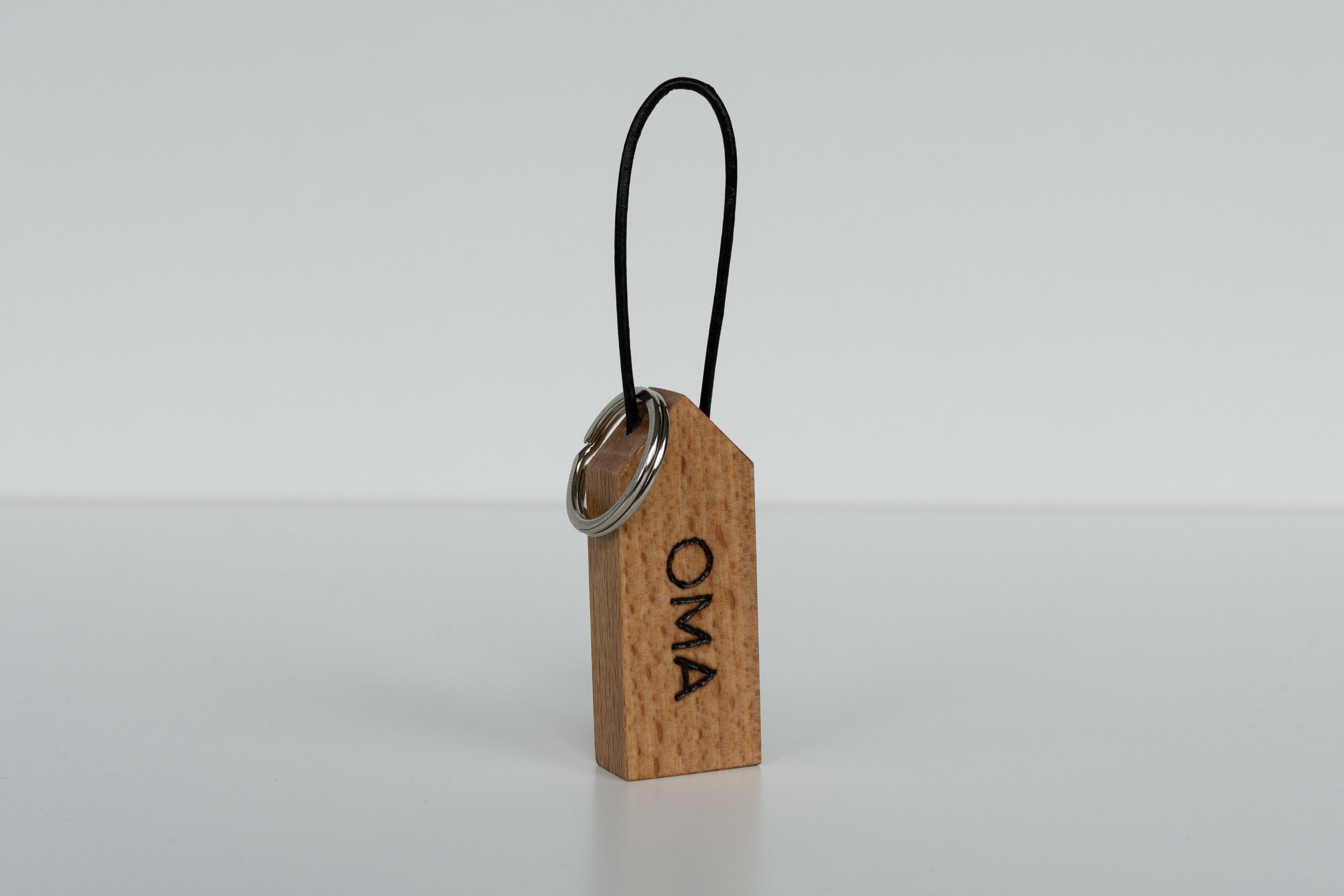 Customizable handmade wooden keychain | Etsy