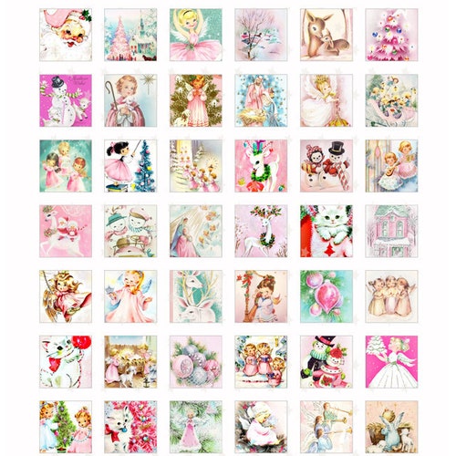Christmas Inchies Digital Collage Sheet Instant Download - Etsy