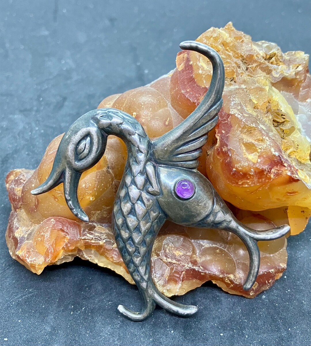 Circa 1944-1948, This Hubert Harmon Brooch is Hand Crafted. Sterling ...