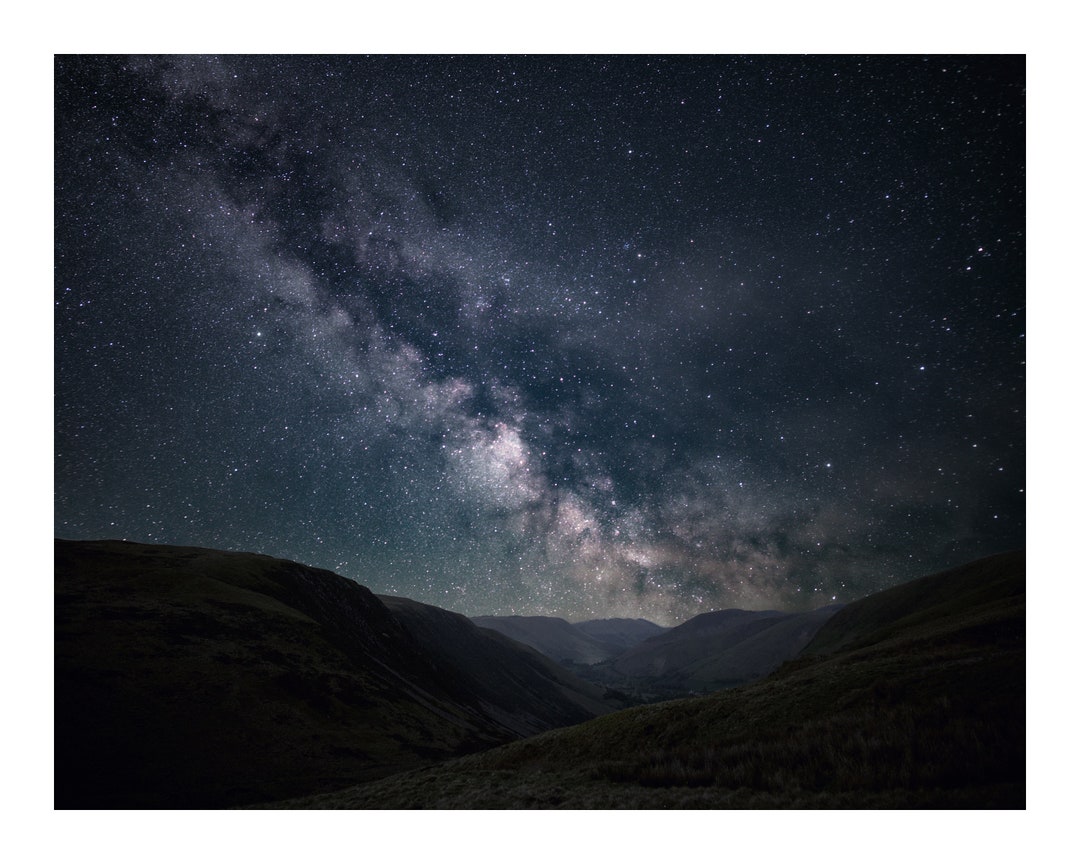 Dyfi Valley Milky Way Poster Print Astrophotography Night Sky Dark Sky ...