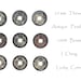 I Ching Coins With Rusty Antique Finish, 9 Brass Chinese Metal Coins 28 ...