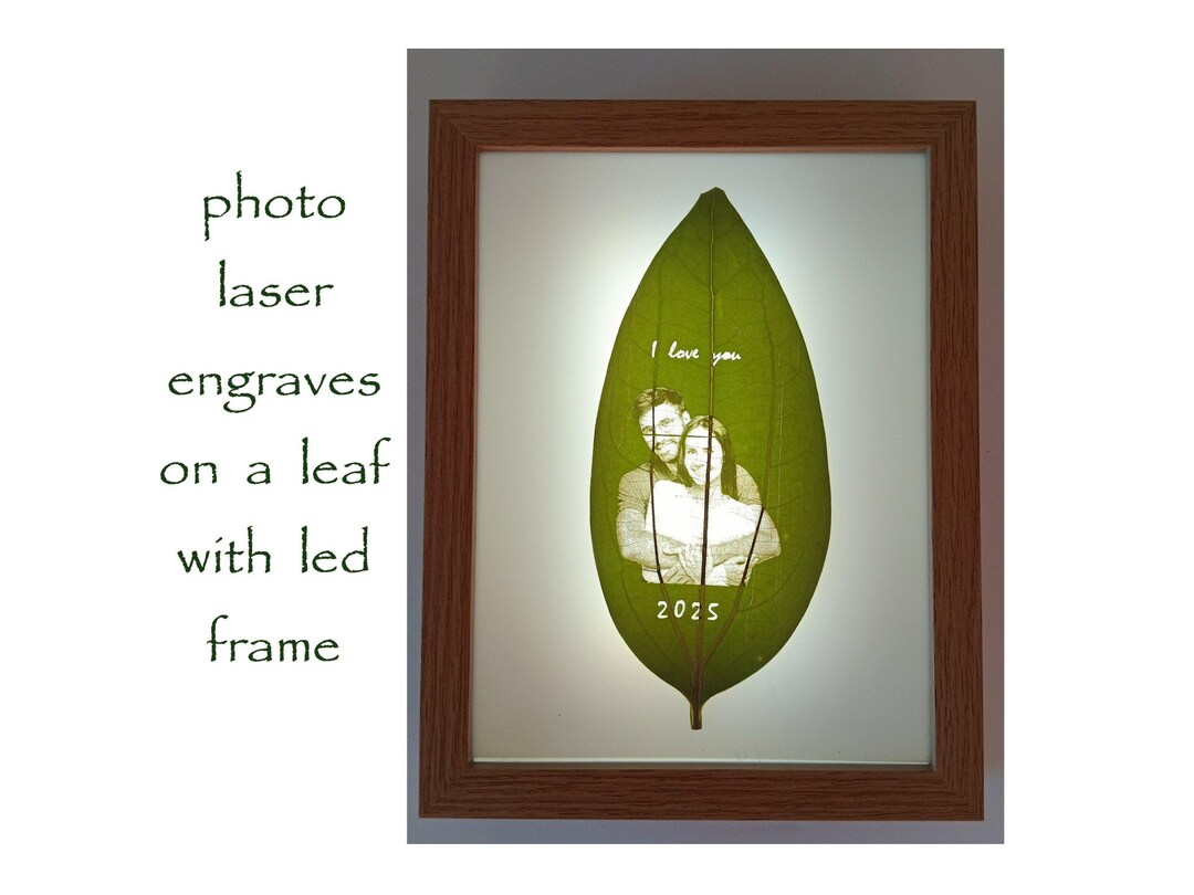 Photo Engraving | Personalized Engraved Leaf | Laser Engrave on Leaf ...