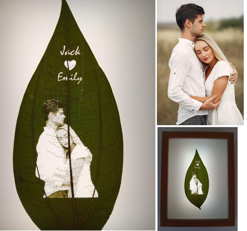 Photo Engraving | Personalized Engraved Leaf | Laser Engrave on Leaf ...