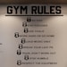 Gym Rules Wall Decal Gym Wall Decor Sport Motivation Workout - Etsy