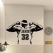 Personalized Basketball Wall Decal Basketball Sticker Basket Wall Art ...