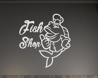 Seafood Wall Decal | Etsy