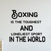 Boxing Quotes Wall Decal Boys Wall Sticker Boxing Wall Art MMA Wall ...