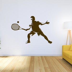 Tennis Decal Sports Decal Tennis Sticker Tennis Wall Decal Sports Wall ...