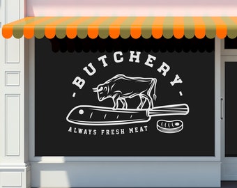 Butchery Wall Decal - Etsy