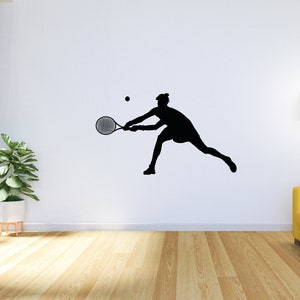 Tennis Decal Sports Decal Tennis Sticker Tennis Wall Decal Sports Wall ...