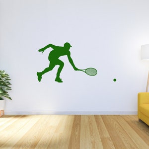 Tennis Decal Sports Decal Tennis Sticker Tennis Wall Decal Sports Wall ...
