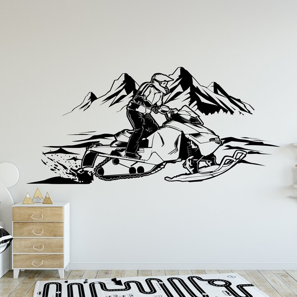Snowmobile Wall Art - Etsy