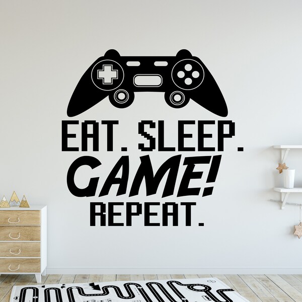 Eat Sleep Game Decal - Etsy