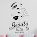 Beauty Salon Wall Decal Beauty Vinyl Sticker Makeup Wall Art ...