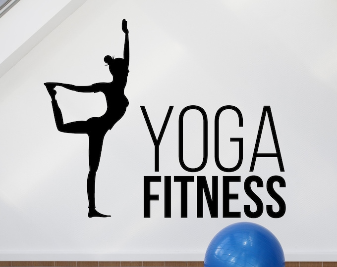 Yoga Decal Meditaton Decal Yoga Wall Art Yoga Decor Namaste Sticker ...