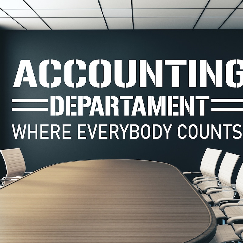 Accounting Wall Decal - Etsy