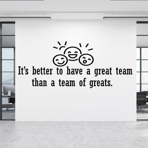 Office Wall Decal,teamwork Decal, Office Wall Art,office Decor,teamwork ...