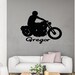 Motorcycle Decal Personalized Name Wall Decal Classic Motorcycle Wall ...