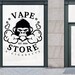 Vape Shop Decal ,window Sticker ,smoke Shop Decor, Vape Sticker, Vapor ...