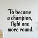 Boxing Quotes Wall Decal Boys Wall Sticker Boxing Wall Art MMA Wall ...