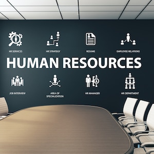Office Wall Decal Human Resources Wall Sticker Office Decor Inspire ...
