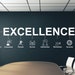 Excellence Wall Decal,office Decal, Office Wall Art,office Decor ...