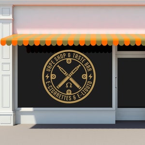 Vape Shop Decal window Sticker smoke Shop Decor Vape - Etsy