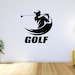 Golf Decal Vinyl Decal Golf Sticker Sport Wallstickers Golf Game Decal ...