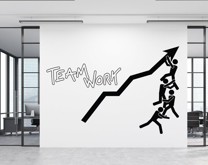Office Wall Decal,teamwork Decal, Office Wall Art,office Decor,teamwork ...