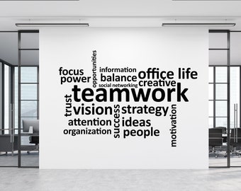 Teamwork wall art | Etsy