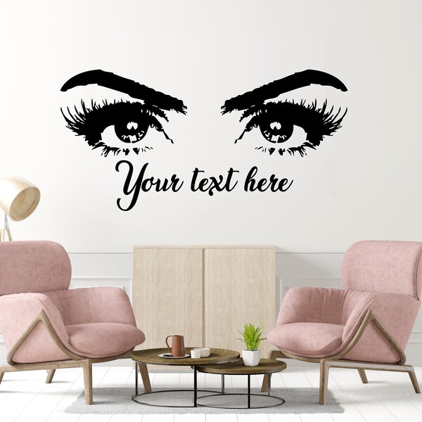 Eyelash Wall Decal - Etsy