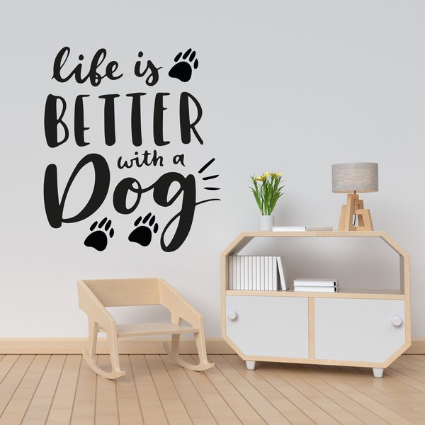 Dog Wall Decal - Etsy