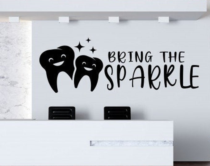 Dental Clinic Wall Decal Tooth Wall Decal Teeth Wall Sticker Oral Wall ...