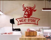 Butchery Wall Decal Meat Wall Decal Fresh Meat Sticker | Etsy
