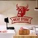 Butchery Wall Decal Meat Wall Decal Fresh Meat Sticker Butchery Wall ...