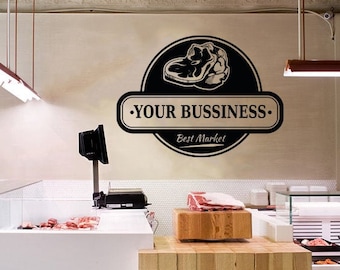 Meat Shop Decal | Etsy