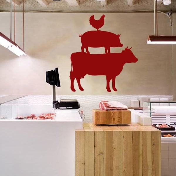 Butchery Wall Decal - Etsy