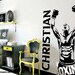 Boxing Personalized Wall Decal Boys Wall Sticker Boxing Wall Art MMA ...