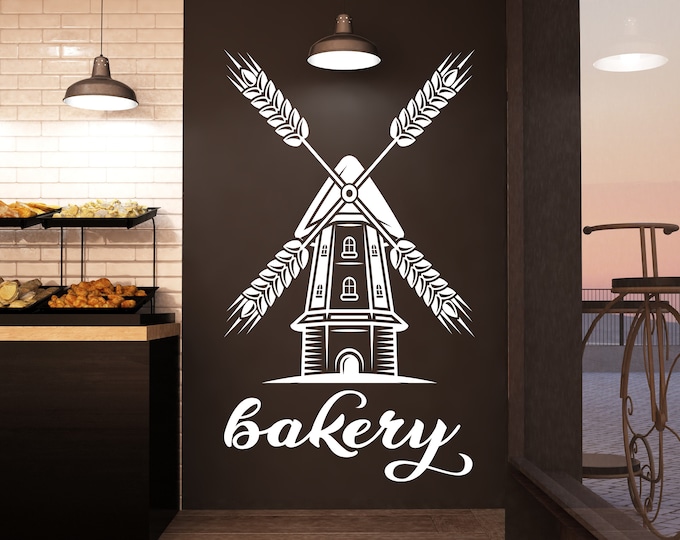 Bakery Wall Art Bakery Wall Sticker Bakery Wall Decal Food Wall Art ...