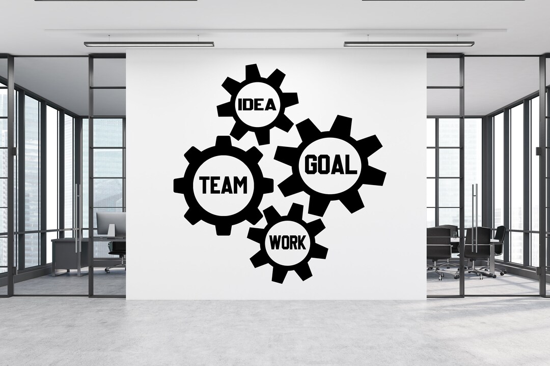 Office Wall Decal,teamwork Decal, Office Wall Art,office Decor,teamwork ...