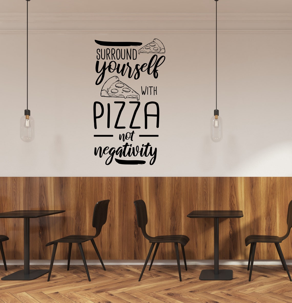 Pizza Wall Decal Pizzeria Wall Sticker Pizza Wall Sticker Food Lover ...