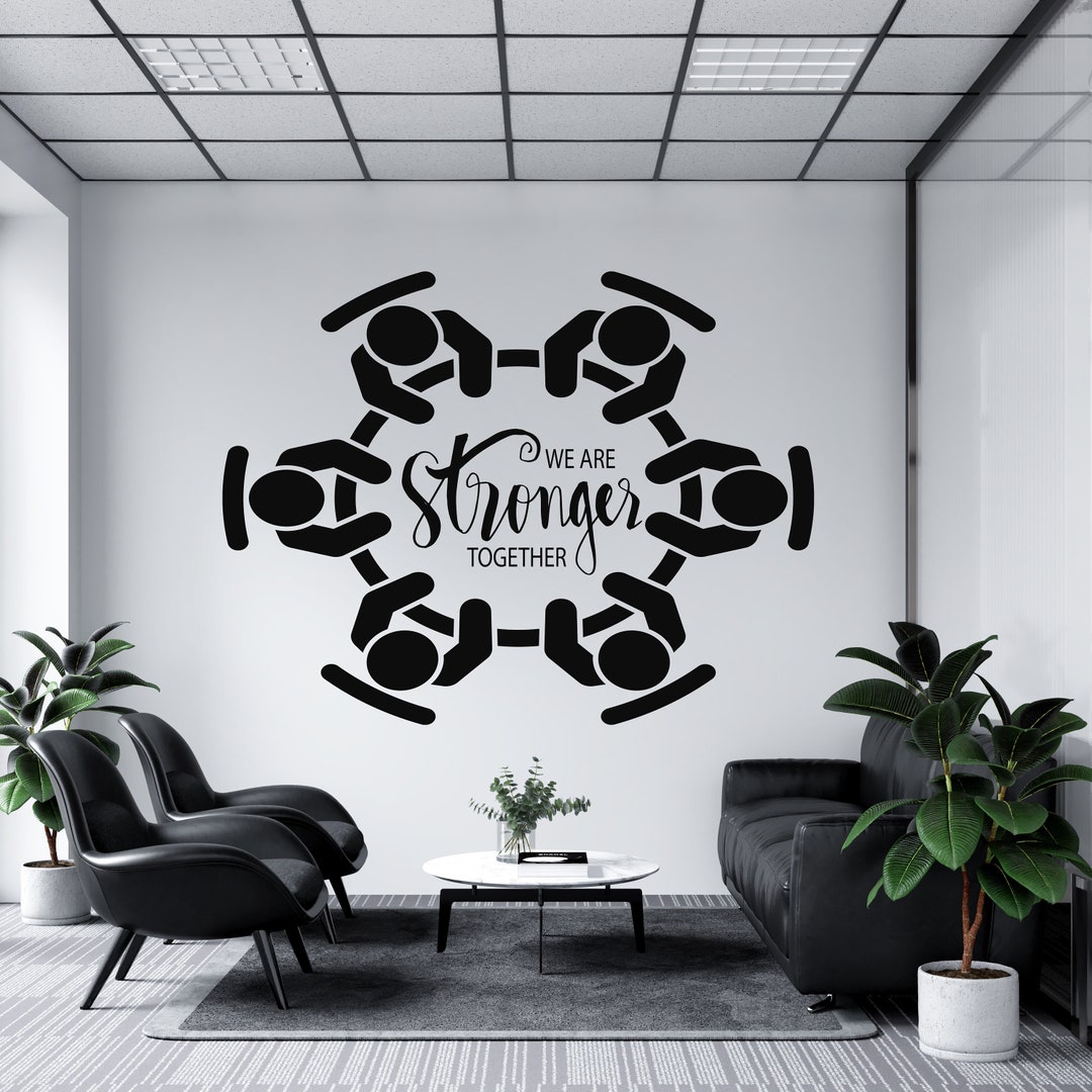 Office Wall Decal,teamwork Decal, Office Wall Art,office Decor,teamwork ...