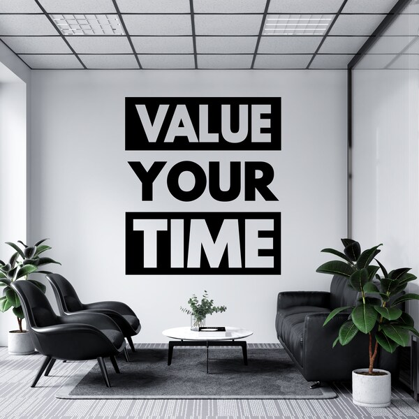 Time Wall Decal - Etsy